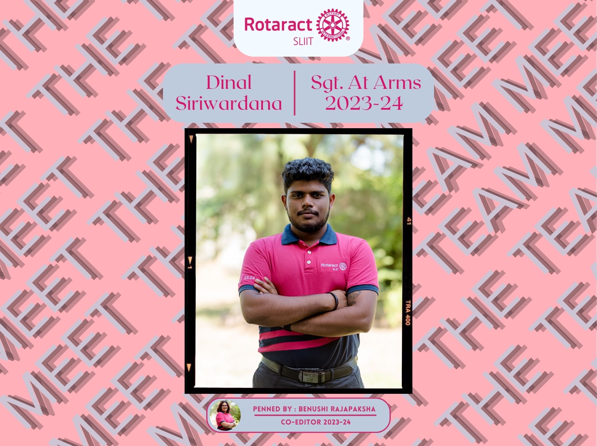 Meet The Team – Dinal Siriwardana – Rotaract Club of SLIIT