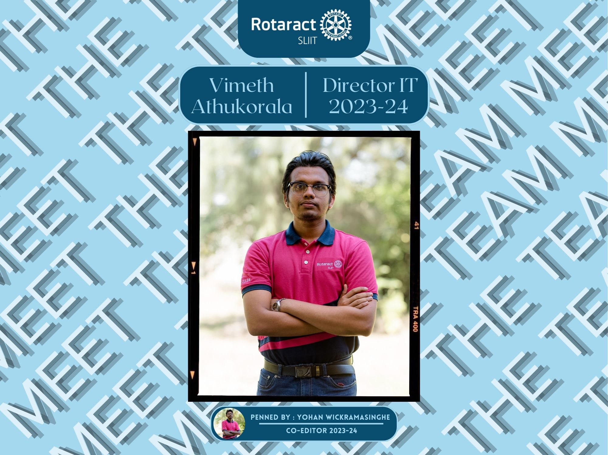 Meet The Team – Vimeth Athukorala – Rotaract Club of SLIIT